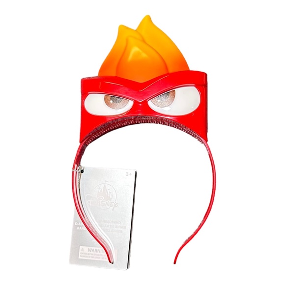 Disney | Accessories | Disney Parks Inside Out Anger Glow Headband ...